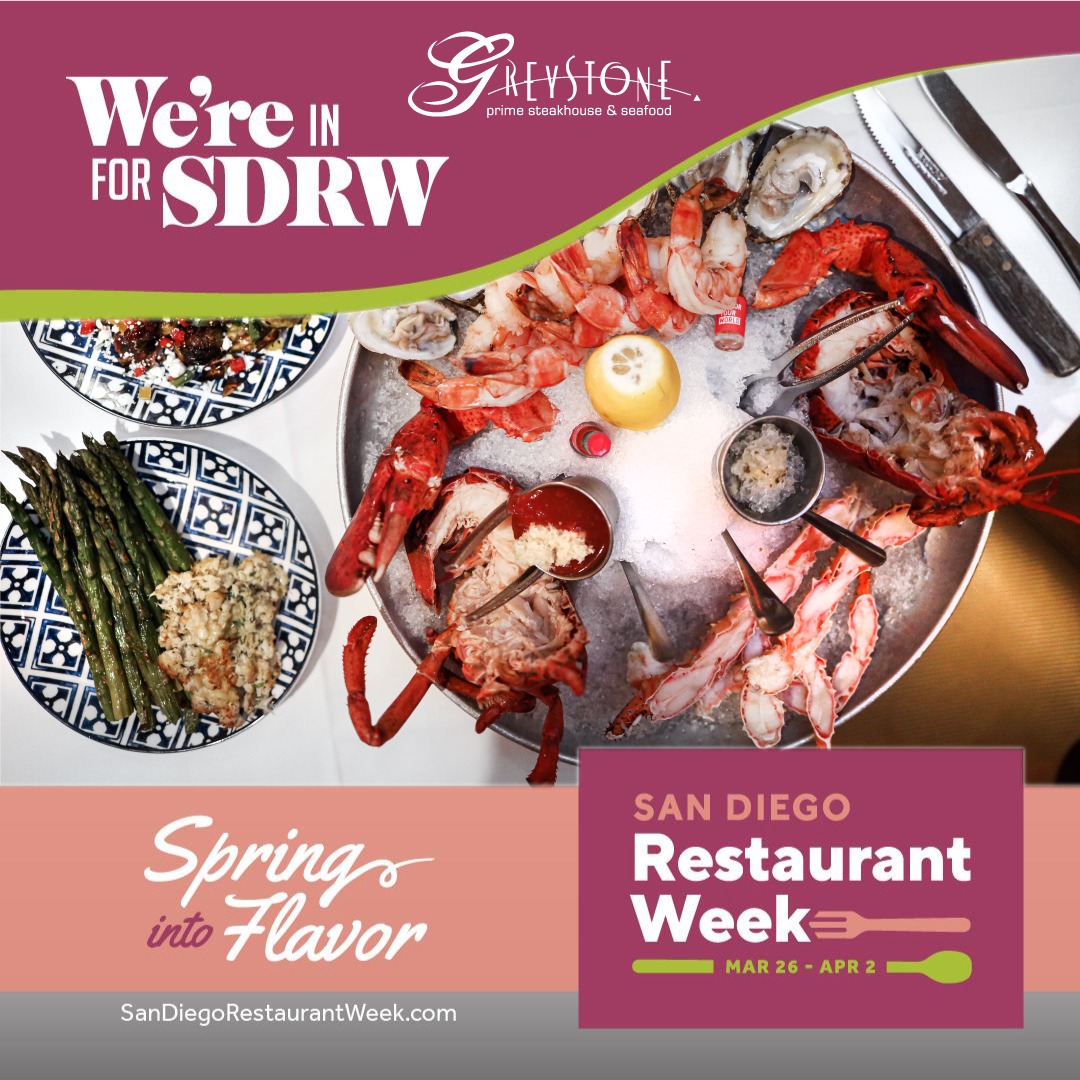 Greystone Steakhouse's Exclusive Menu for San Diego Restaurant Week ...